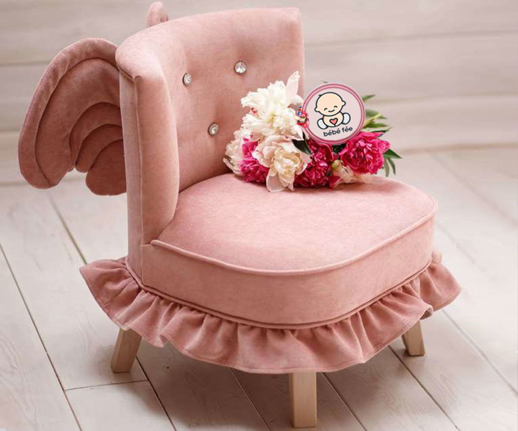 Engel Kindersessel mit Rüschen • Kindermöbel, Kinderzimmer Deko